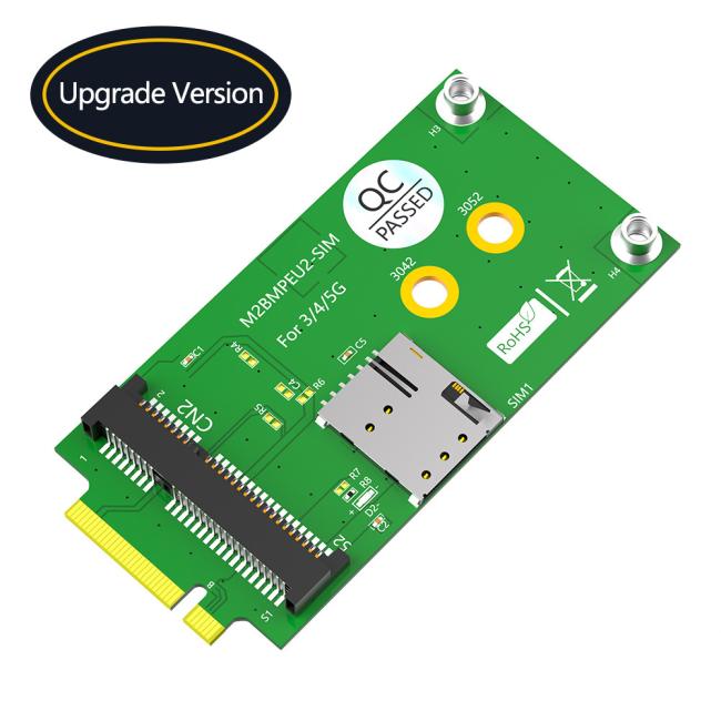 M.2 Key B to Mini PCI-E Adapter close-up