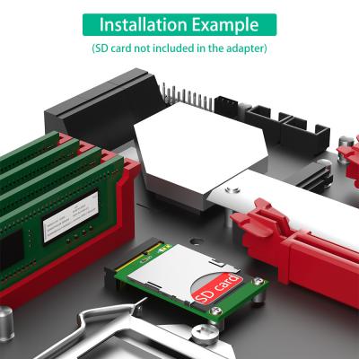 China Compact MiniCard Adapter for SD Card Easy to and Mini PCI-e to SD card conversion Install for sale