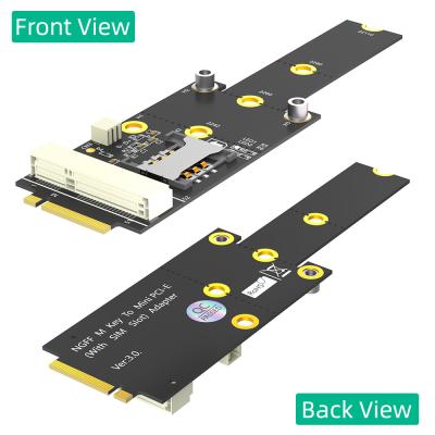China 3G 4G 5G GSM LTE WIFI Module Mini PCIe Wireless Network Card SIM to NGFF M.2 Key M Socket Card Adapter mPCIe Slot convert NVMe for sale
