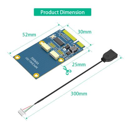 China Mini PCI-E PCI Express To Dual USB Adapter MPCIe To 5 Pin 2 Port USB2.0 Converter For Full/half Height Mini Card for sale
