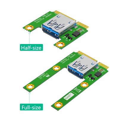 China Mini PCI-E to USB 3.0 Adapter Card PCI Express PCI-E to USB 3.0 Expansion Card Computer Components Add On Cards for Laptop for sale