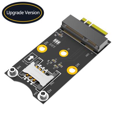 China Mini PCI-E to M.2(NGFF ) key A/E Adapter With SIM card Slot for WiFi/WWAN/LTE Module for sale