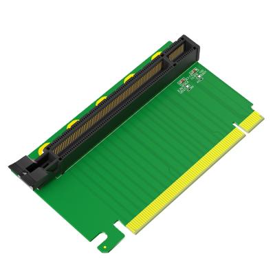 China 16X 3.0 Mini PCI E Adapter 90 Degree Reverse Riser Card 2U Server Mini Pci Express Adapter for sale