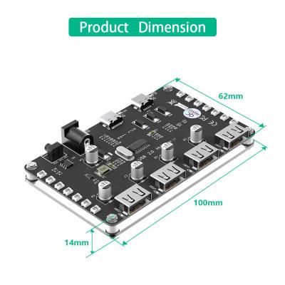 China Type C 4 Port USB 2.0 Hub Expansion Cards Circuit Board for sale