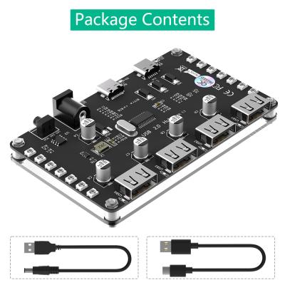China Type C 4 Port USB 2.0 Hub Expansion Cards Circuit Board for sale