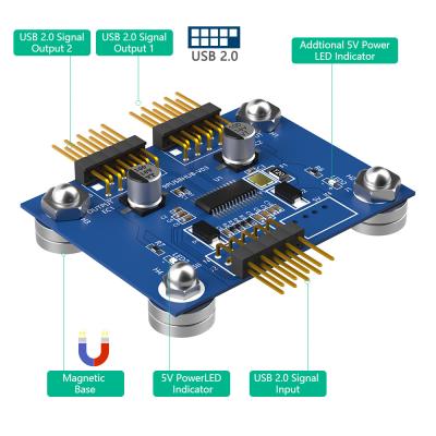 China 480Mbps Expansion USB Adapter Card 4 Port Customized for sale