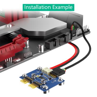 China Vista Mac OS   Internal Usb 2.0 Hub Usb 2.0 Splitter Motherboard With Magnetic Base for sale