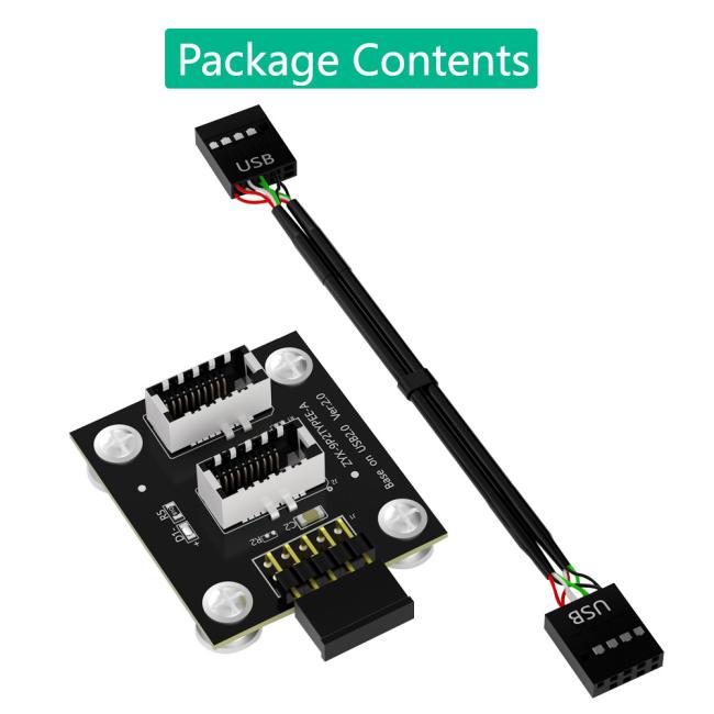 USB 2.0 Type E Adapter installation example