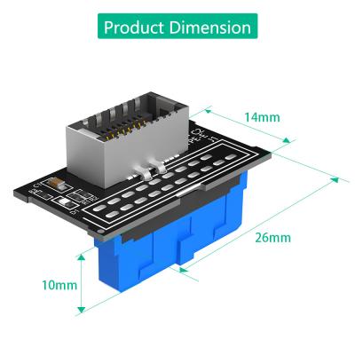 China MAC Type E Adapter Key A USB 3.0 Speed Data Transfer  Motherboard Front Panel for sale