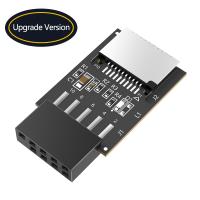 China USB 2.0 9pin Type E Adapter 5V Front Panel Header To Adapter LED for sale