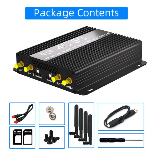 Wireless 4G/5G Module Adapter complete setup