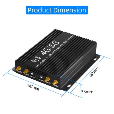 China Wireless 4G 5G Module NGFF M.2  To USB 3.0 Adapter Wifi Network Card For Desktop for sale