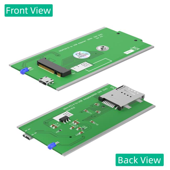 NGFF(M.2) to USB Adapter side view