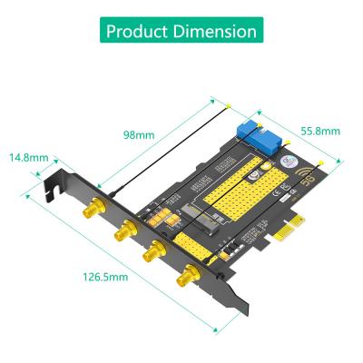 China M.2 B key USB3.0 & PCIe dual bus interface 5G WWAN card Adapter Used for fast network connection for sale