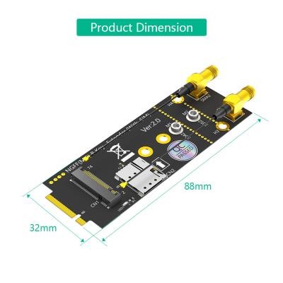 China PCI E Bus SSD 5G Adapter M 2 Ngff Ssd Adapter IP54 For Two Antennas for sale