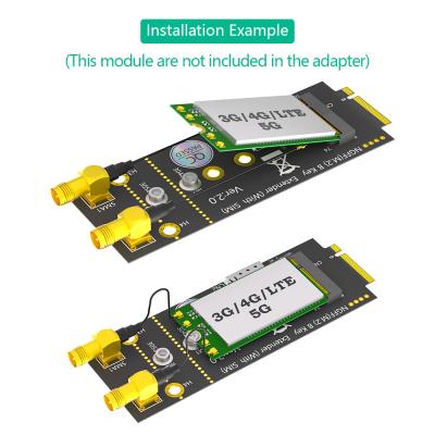 China PCI E Bus SSD 5G Adapter M 2 Ngff Ssd Adapter IP54 For Two Antennas for sale