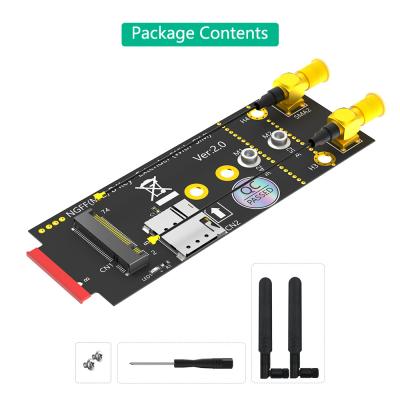 China PCI E Bus SSD 5G Adapter M 2 Ngff Ssd Adapter IP54 For Two Antennas for sale