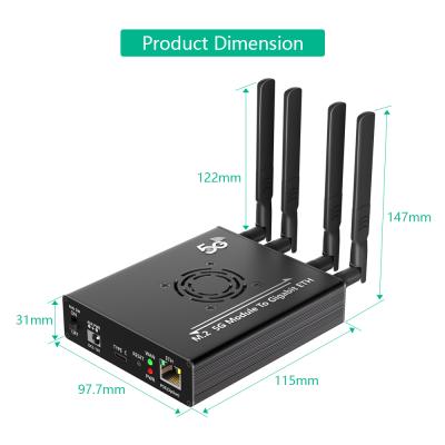 China 3042 3052 5G Adapter RJ45 Port M 2 Ngff To Usb 3.0 With POE Module for sale