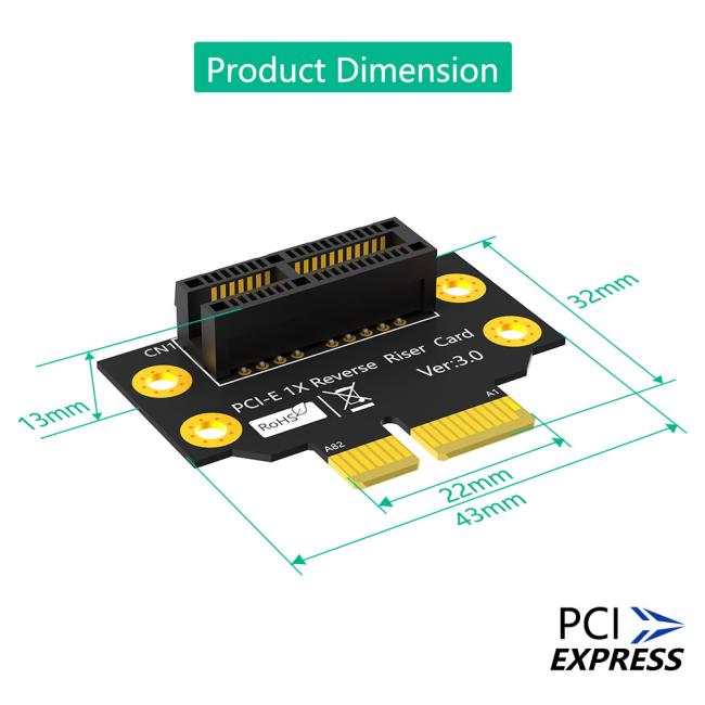 Reverse 90 Degree PCI-E Adapter installed in server