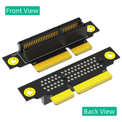 China Reverse 90 Degree PCI-E 3.0 4X Slot To X4 Adapter Riser Card For 1U Server Case - Installation Direction Towards CPU for sale