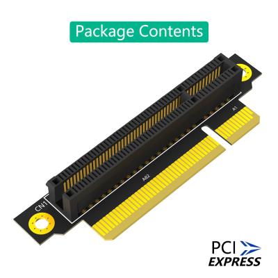 China Reverse 90 Degree PCI-E 3.0 8X Slot To PCIe X8 Adapter Riser Card For 1U Server Case for sale
