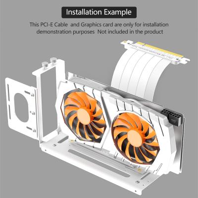 China 2 Slots  PCI E Riser Card Vertical GPU Mount Bracket With EGPU Dock for sale