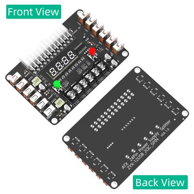 China ATX Power Supply Breakout Board And Acrylic Case Kit With 3.3V, 5V, 12V,-12V Output Voltage for sale