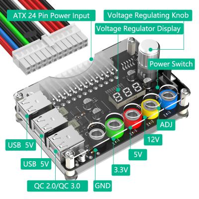 China Efficiently Manage Power with ATX Power Supply Breakout Board and Acrylic Case Kit for sale