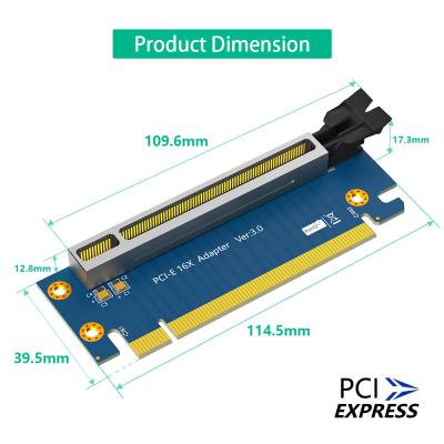 China Pci-E 16x Riser Card PCI Express 3.0 16X Extension Cable 90 Degree High Speed Riser Card for sale