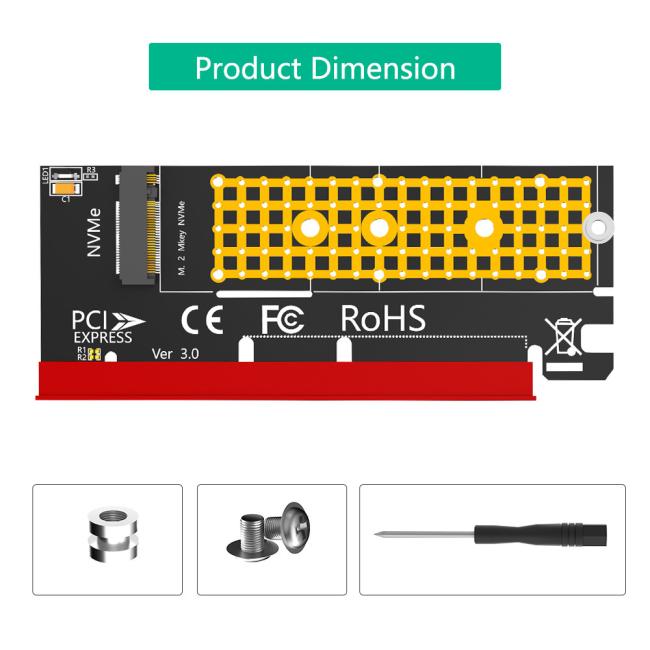 M2 PCIe Adapter LED indicator detail