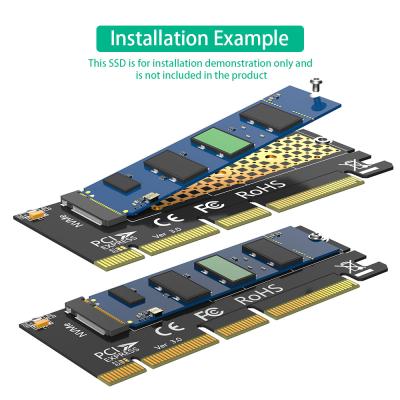 China M2 PCI E Adapter Pcie X4 SSD NVMe Adapter X8 X16 for sale