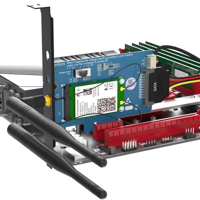 China Mini PCI-E PCI Express to PCI-E 1x Adapter for WiFi and 3G-4G-LTE card for sale