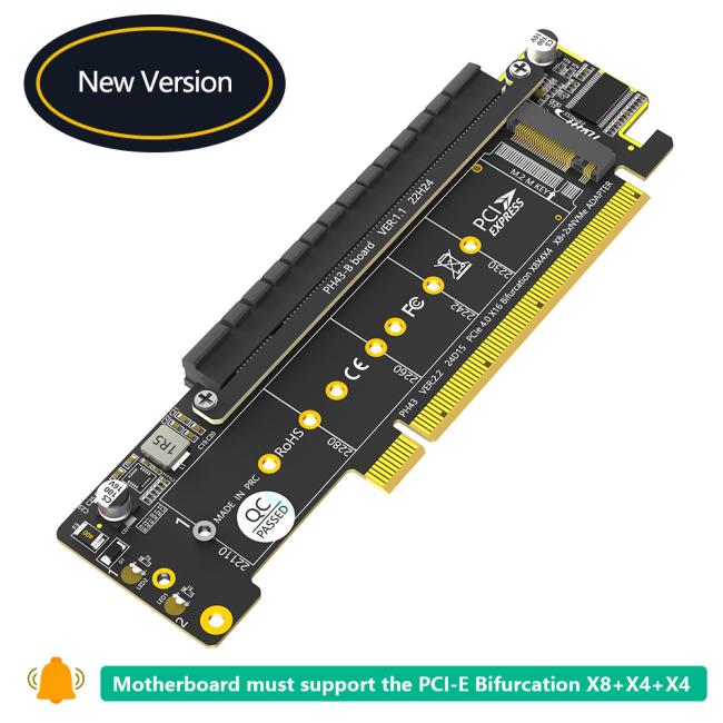 Dual NVMe PCIe Adapter front view