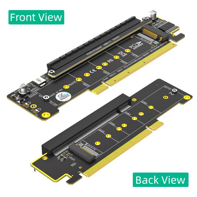 Dual NVMe PCIe Adapter side view