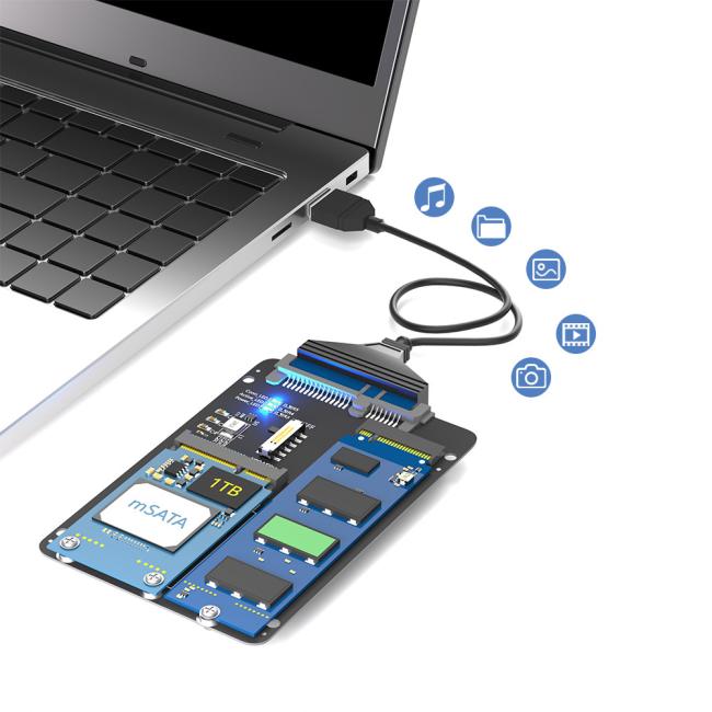 M.2 NGFF to SATA3 adapter with components