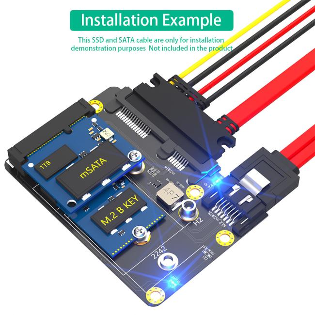 Adapter connected to motherboard