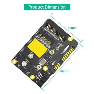 China SATA 3.0 22PIN to NGFF M.2 B-Key MSATA Slot Converter Adapter Card For 2230 2242 Sata-Bus & MSATA SSD for sale