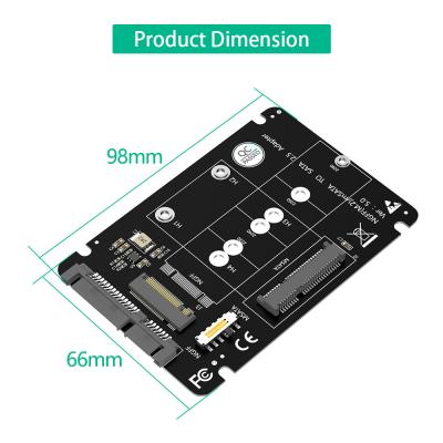 China 2 In 1 Combine M.2 NGFF Key B & MSATA SSD To SATA3 Adapter LED Indicates Power Status for sale