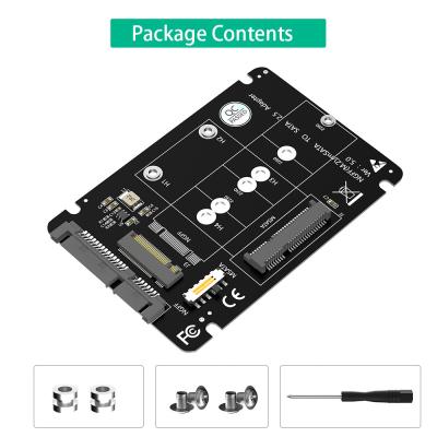 China 2 In 1 Combine M.2 NGFF Key B & MSATA SSD To SATA3 Adapter LED Indicates Power Status for sale