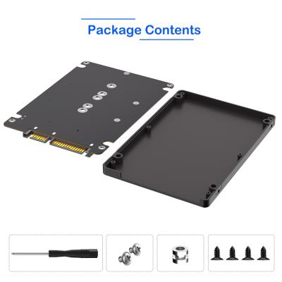 China M.2 SSD to 2.5-inch SATA3 Enclosure for NGFF Key-B and mSATA for sale