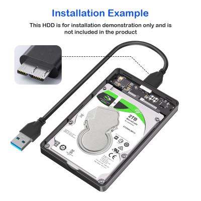 China 2.5 Inch USB 3.0 SATA HDD Enclosure with Type C for sale