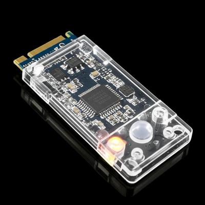 China Transparent Style mSATA Adapter with Private Mold and LED Pilot Lamp for sale