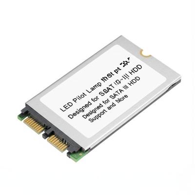 China LED Pilot Lamp 2.5" mSATA Adapter Designed for SATA III HDD Support and More for sale