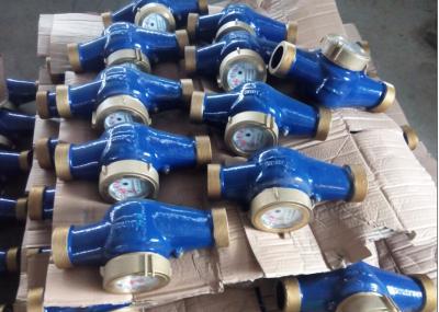 China Portable Brass Multi Jet Water Meter , Cold Water Meter Vane Wheel Magnetic Drive for sale