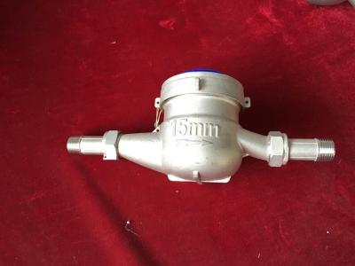 China DN15 - DN25 Stainless Steel Body Multi Jet Water Meter Magnetic Drive Dry Type for sale