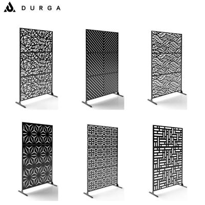 China Powder Coated Laser Cut Decorative Screen Partition Panel Room Dividers Folding Privacy Screen for sale