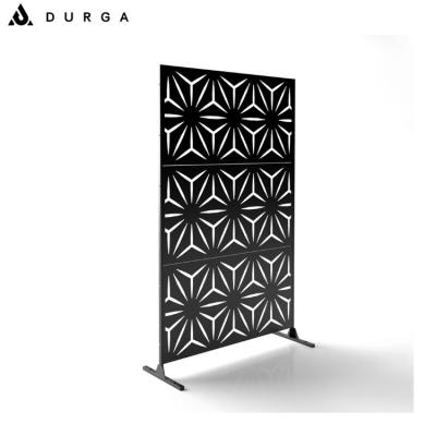 China Powder Coated Laser Cut Custom Folding Room Divider Panel Divider Aluminum Privacy Screen for sale