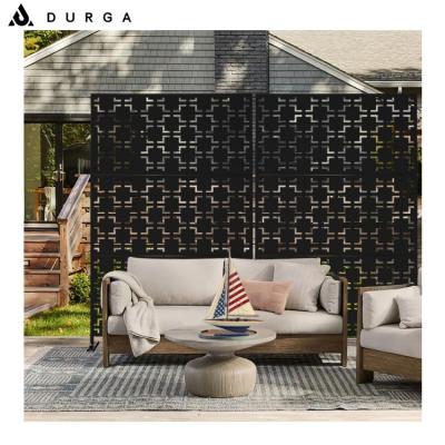 China Powder Coated Laser Cut Custom Decorative Panel Divider Aluminum Backyard Privacy Screen for sale