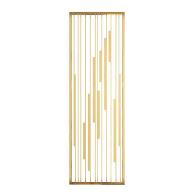 China Skeleton Decor Interior Standing Office Room Divider Stainless Steel Screen Electroplating Partition for sale