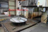 China Custom Fabricated Solid Drilled Hot Press Platen for Tire Curing Press 60x3 inch ST52 for sale